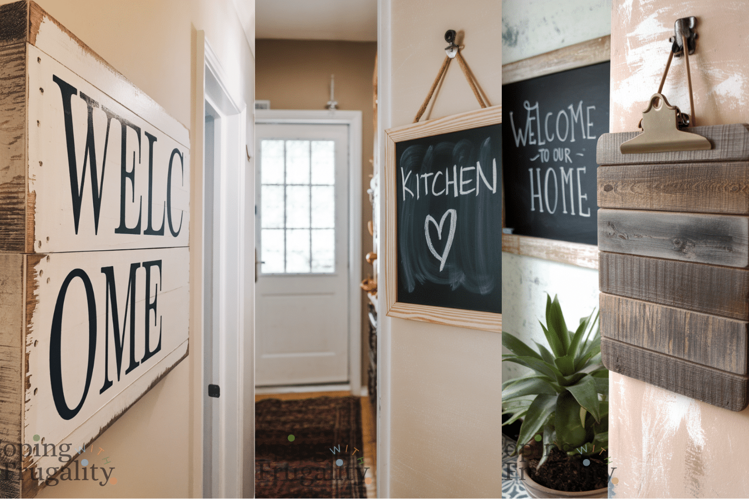 Best & Easy DIY Hallway Signs on a Budget You’ll Love - Coping With ...